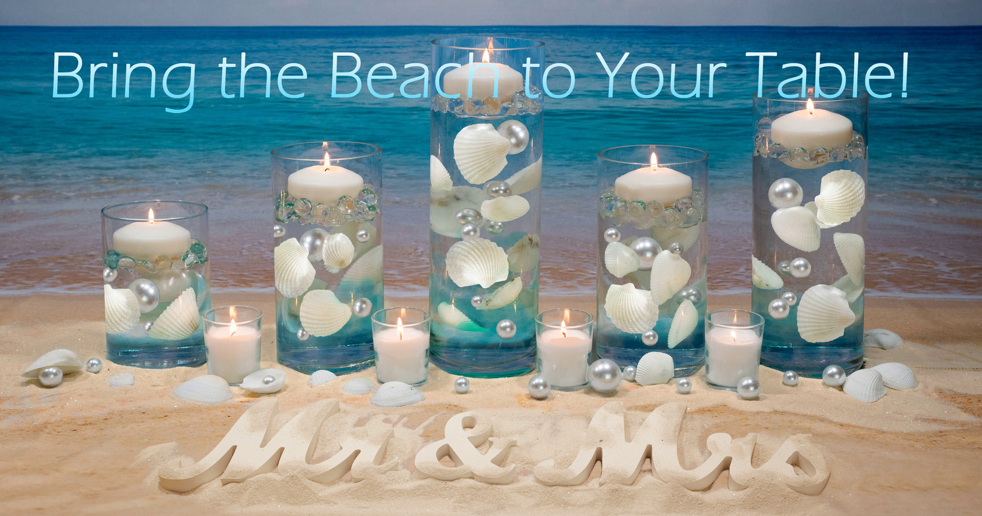 Floating Pearls for Vase Decorations with Transparent Water Gels Kits