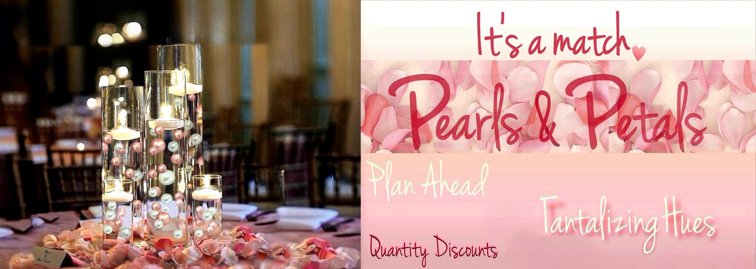 Floating Pearls for Vase Decorations with Transparent Water Gels Kits