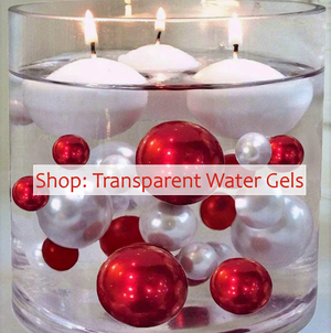 Floating Pearls for Vase Decorations with Transparent Water Gels Kits