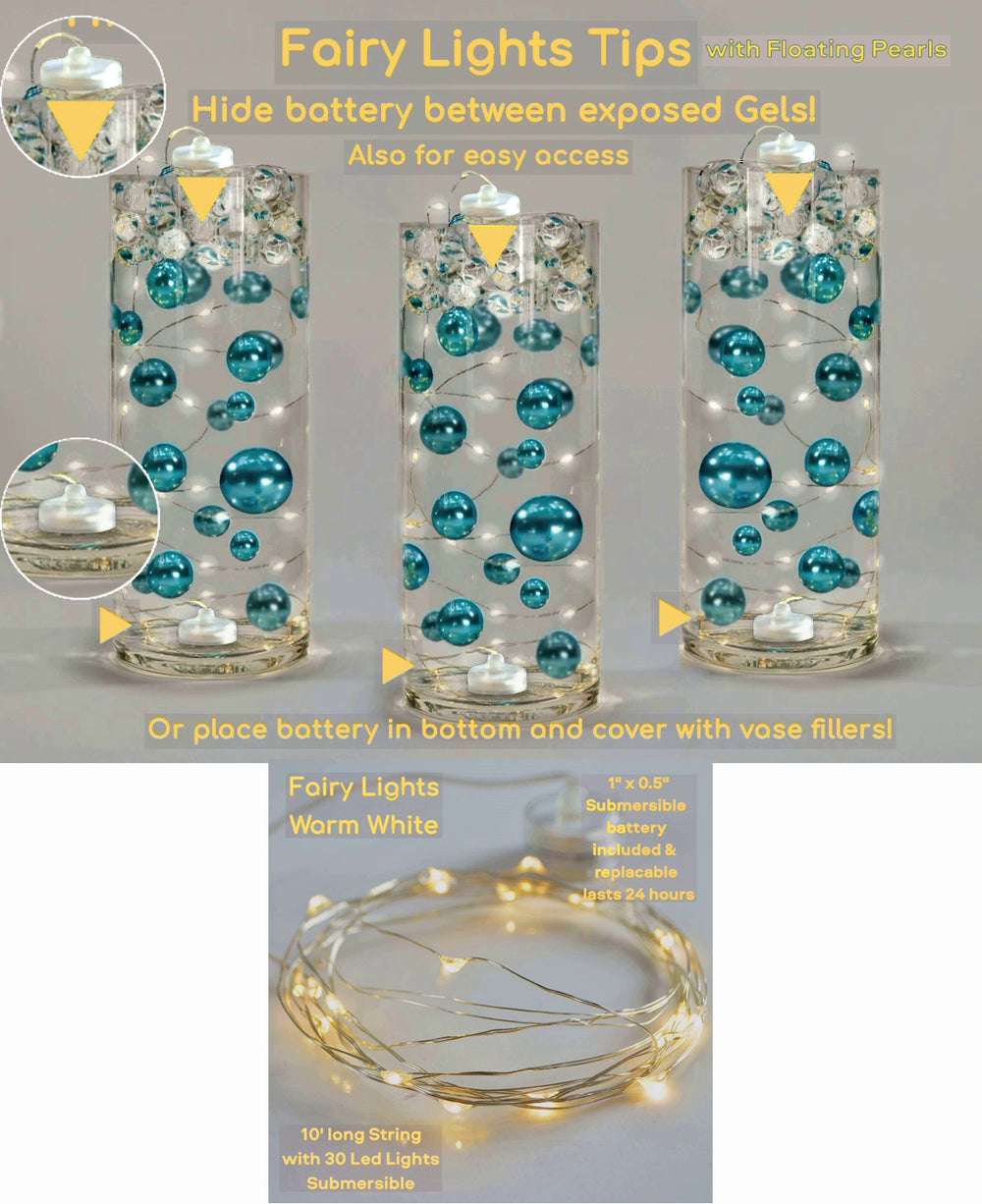 Floating Glowing Gold Stars-Large Sizes-Fills 1 Gallon of Floating Sta ...