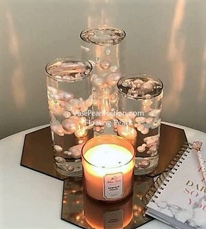 Rose Gold Pearls- Jumbo and Assorted sizes vase decorations – Floating ...